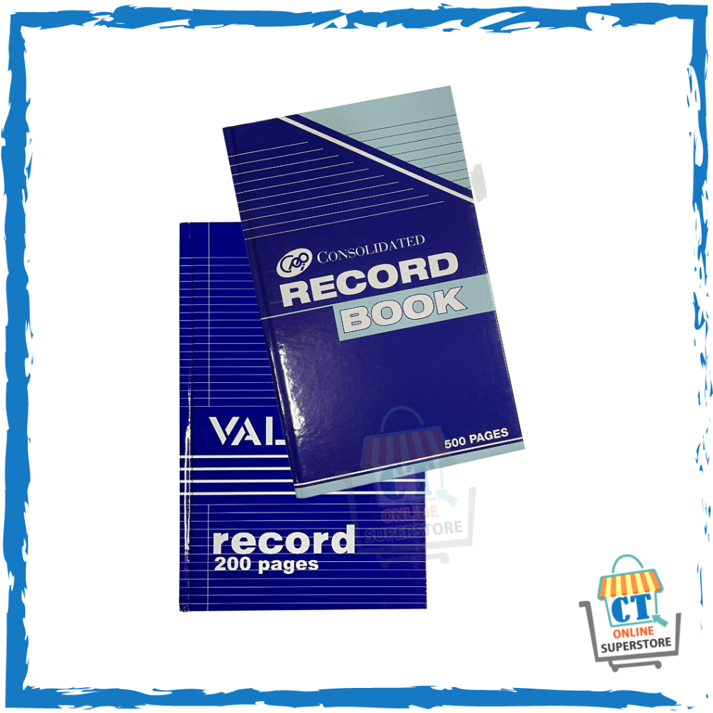 CT SUPERSTORE Record Book 150pages (Valiant/Officemate Brand) | Shopee ...