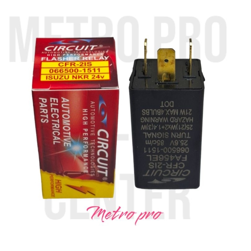 Flasher Relay Isuzu NKR 3T 24V( CFR-2IS/066500-1511)Circuit Brand ...
