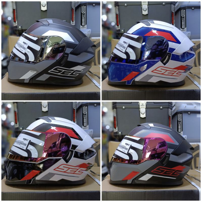 SEC PILOT FUTURE MODULAR DUAL VISOR | Shopee Philippines