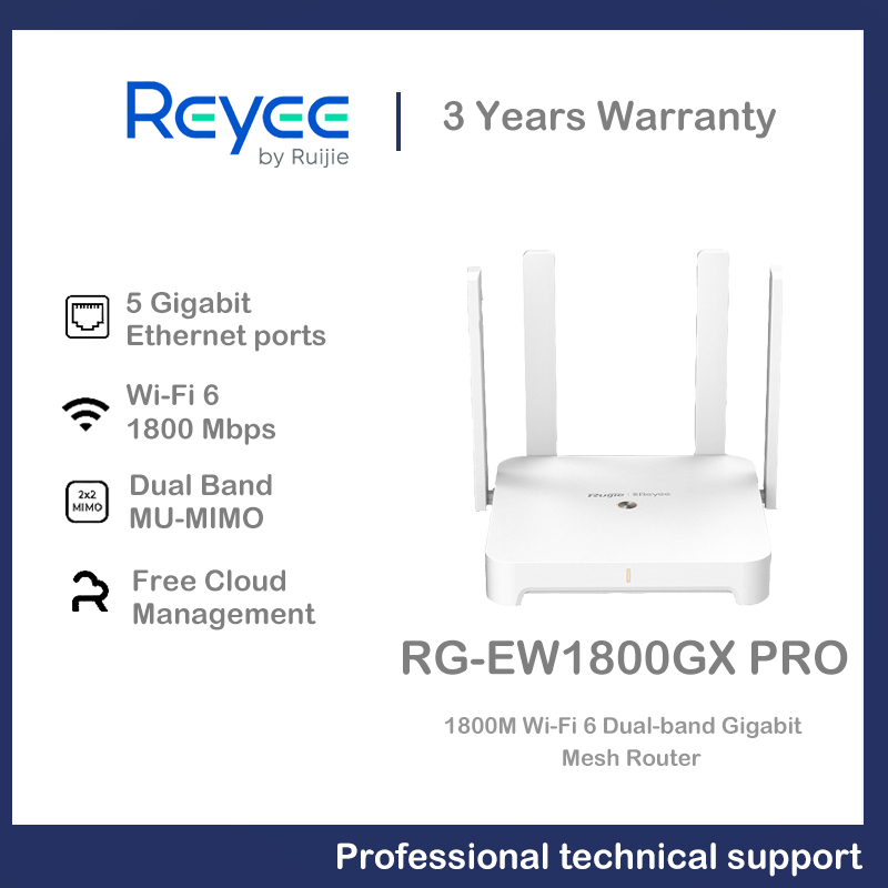 Ruijie-Reyee RG-EW1800GX PRO 1800M Wi-Fi 6 Dual-band Gigabit Mesh ...