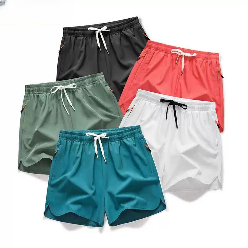 260# Unisex Plain Taslan Running Shorts Pocket with zipper beach shorts ...
