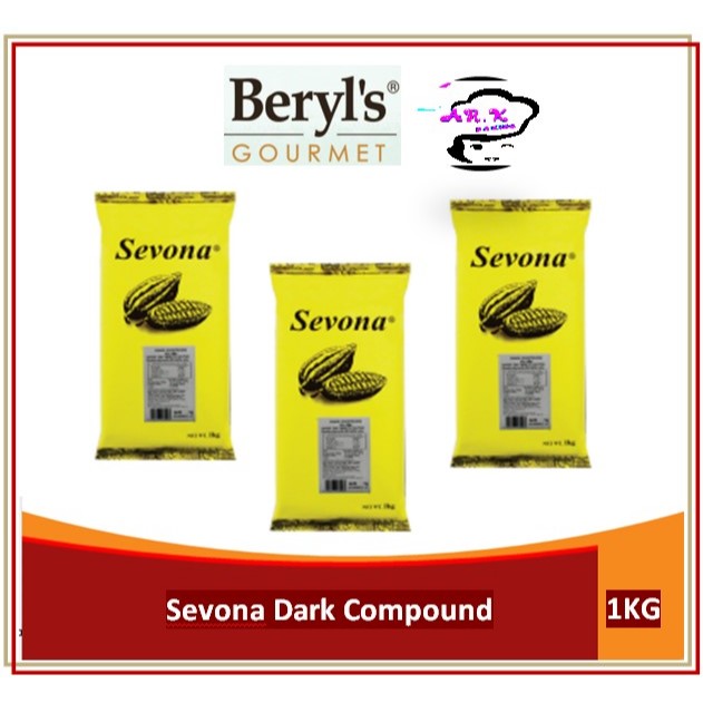 Sevona Dark Chocolate Compound Bar 1KG | Shopee Philippines