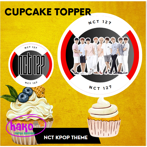 NCT Kpop Cupcake Topper/Sticker Party Decoration 30 pieces | Shopee ...