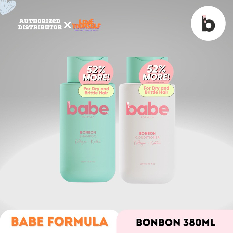 Babe Formula Bonbon Shampoo and Conditioner Brittle Dry Frizzy Hair ...