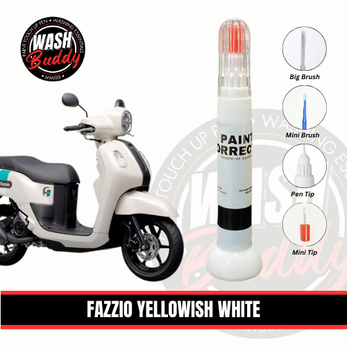 Yamaha Fazzio Yellowish White paint touch up (Paint Correct) | Shopee ...