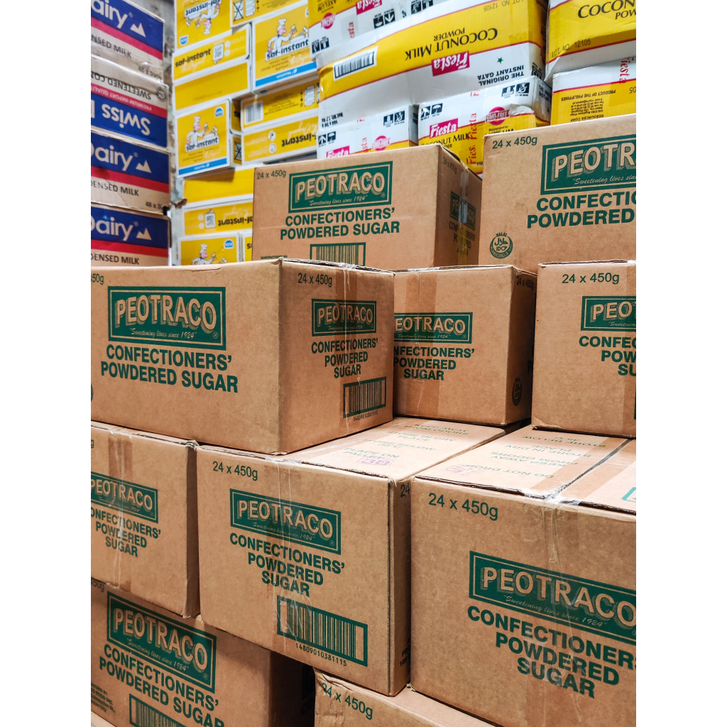 Peotraco Powdered Sugar 450g x 24pcs | Shopee Philippines