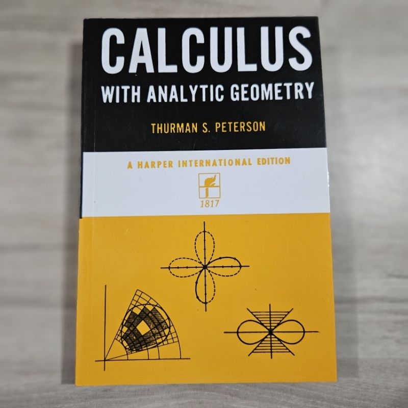 CALCULUS wit Analytic Geometry By: PETERSON | Shopee Philippines