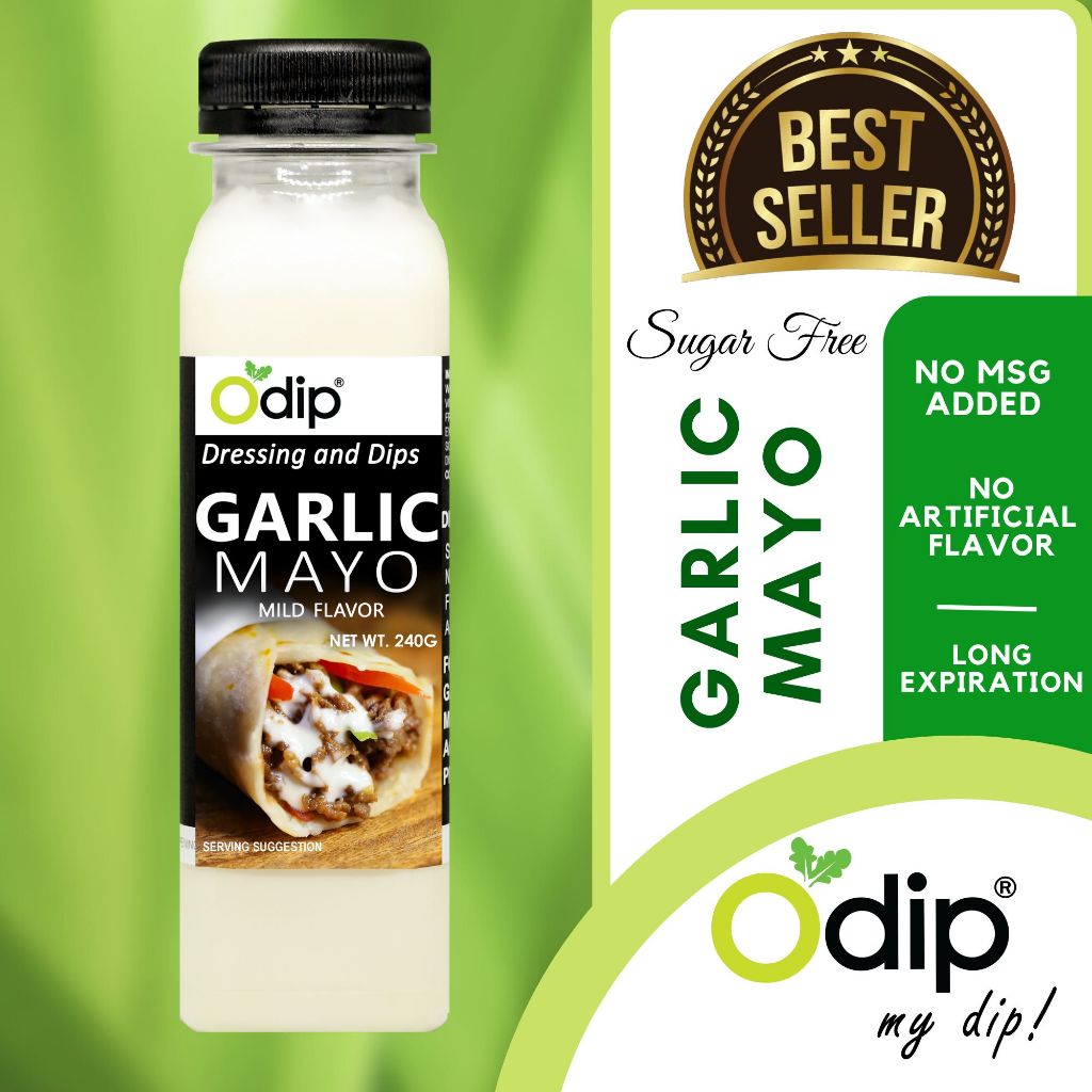 Odip Garlic Mayo 240g Sugar Free ( Shawarma Garlic Sauce Dressing ...