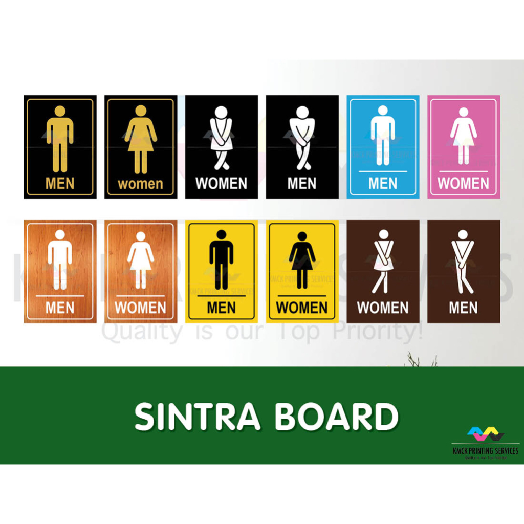 Gender Sign, Women Men Sign, Gents Ladies Door Sign | Shopee Philippines