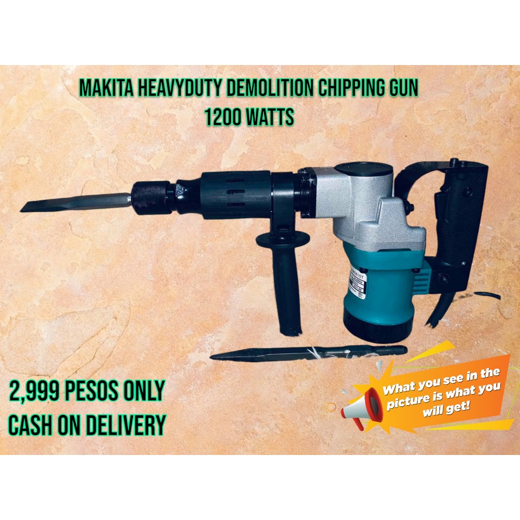 Makita Heavyduty Demolition Chipping Gun HM0810 with warranty | Shopee ...