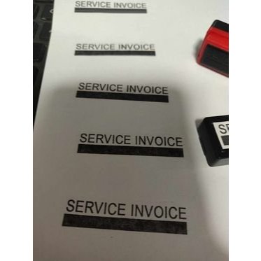 SERVICE INVOICE Stamp Pre-layout 10mm x 48mm | Shopee Philippines