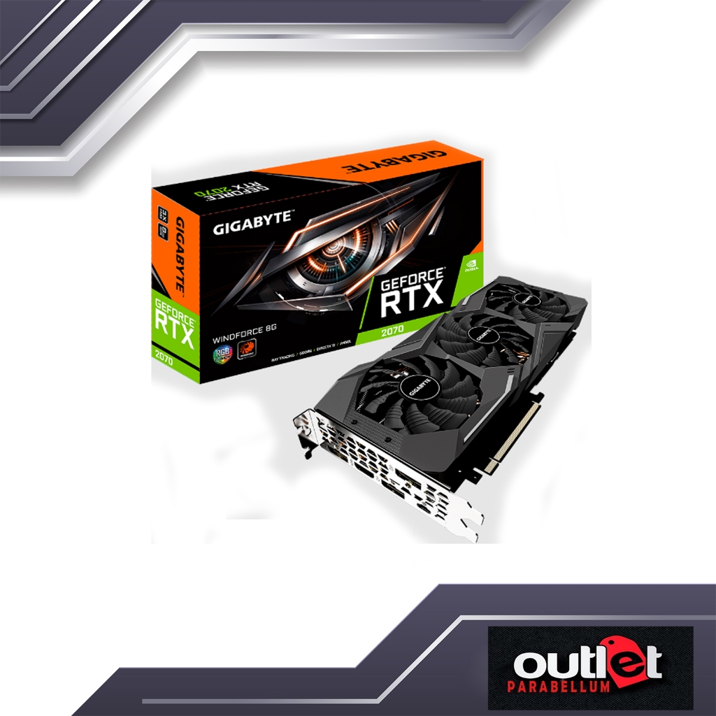 REFURBISHED GIGABYTE GV-N2070WF3-8GC GIGABYTE RTX2070 WINDFORCE 8GB ...