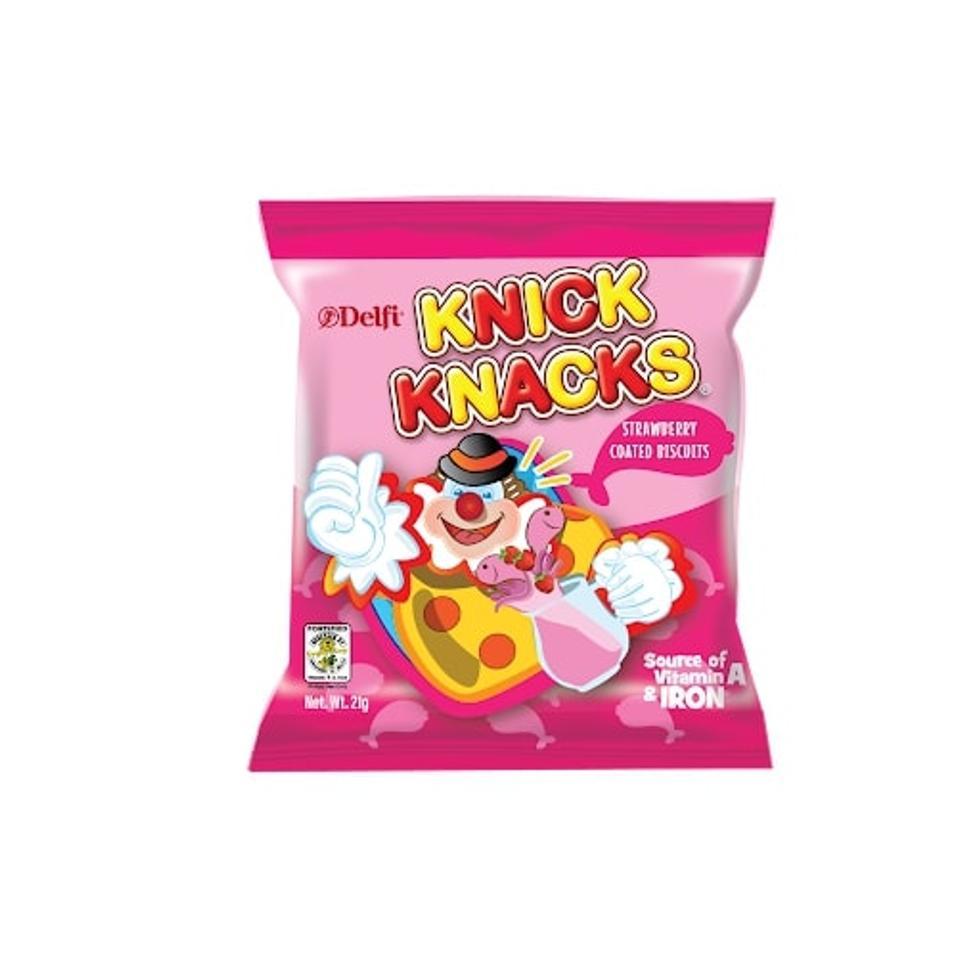 Knick Knacks Coated Biscuits Strawberry 21g | Shopee Philippines