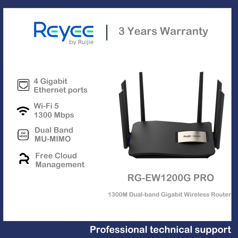 Ruijie-Reyee RG-EW1200G PRO 1300M Dual-band Gigabit Wireless Router 802 ...