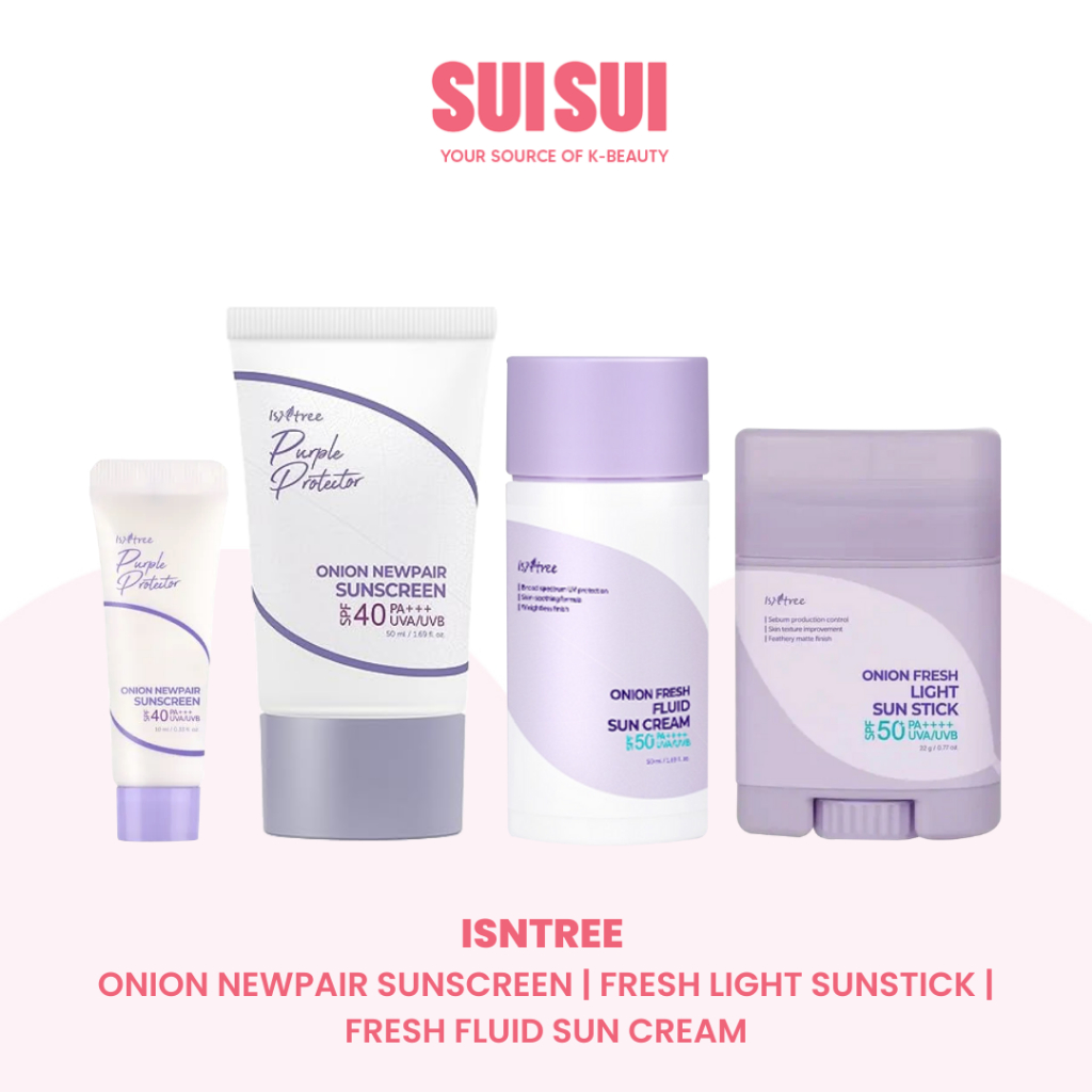 ISNTREE Onion Newpair Sunscreen | Fresh Light Sunstick | Fresh Fluid ...