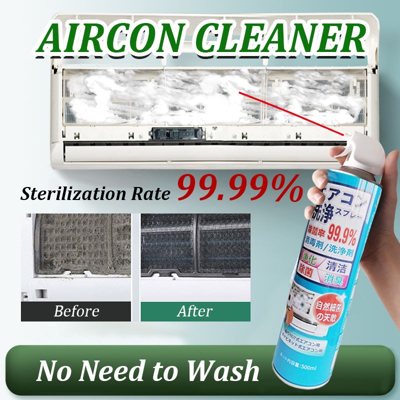 Aircon Cleaner Spray Coil Cleaner for Aircon Cleaning Tools with Anti ...