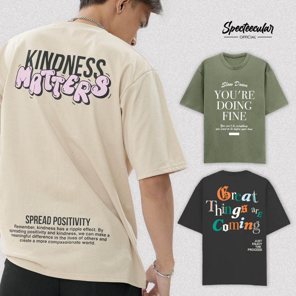 Specteecular Positive Statement Oversized Shirt Men Womens Tshirt Tops ...