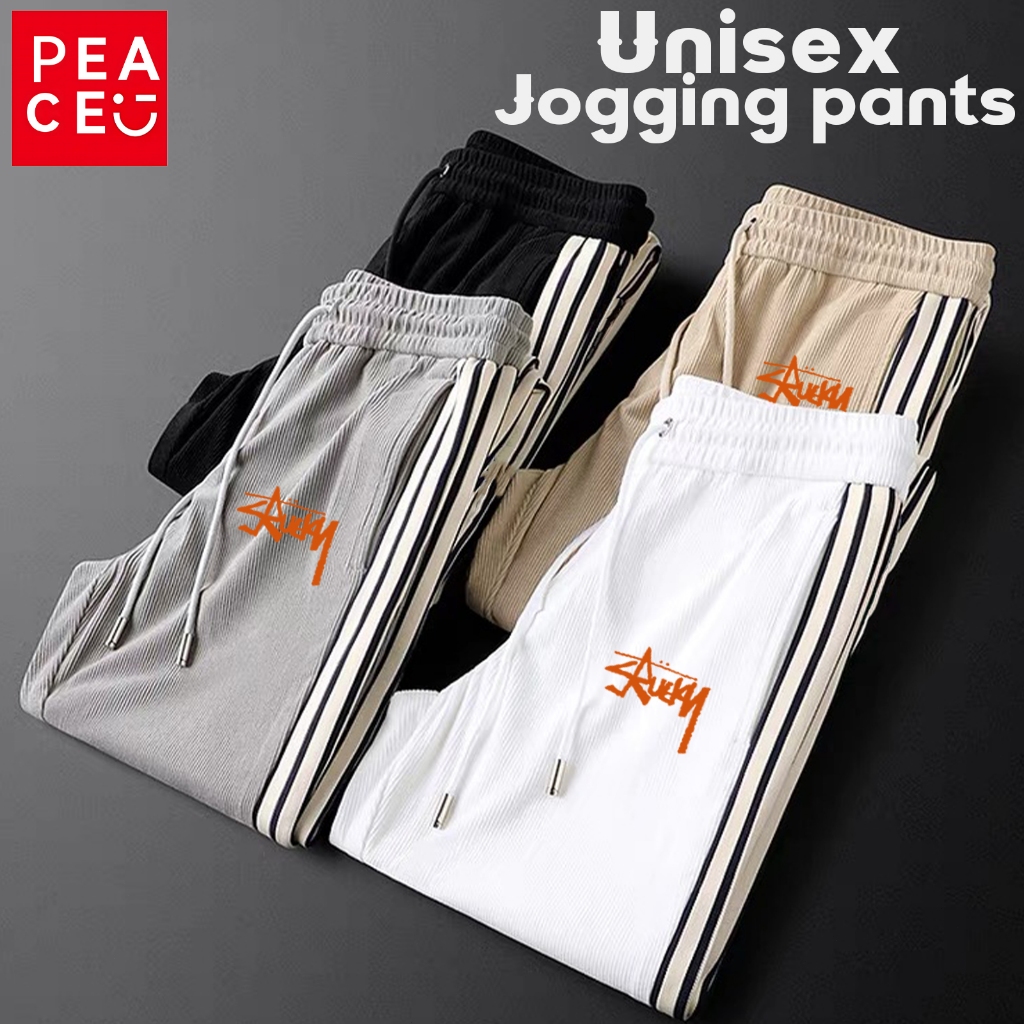 PEACE® Korean style Waffle Jogging Pants Men's Jogger Pants Unisex ...