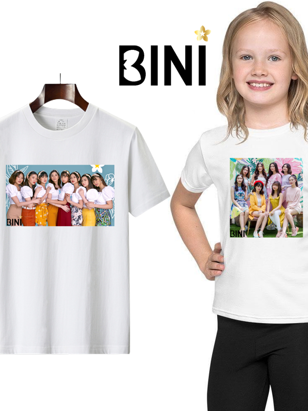 BINI-BINI tshirt for kid HD /sublimation print/ 1 to 12 years old/NO ...