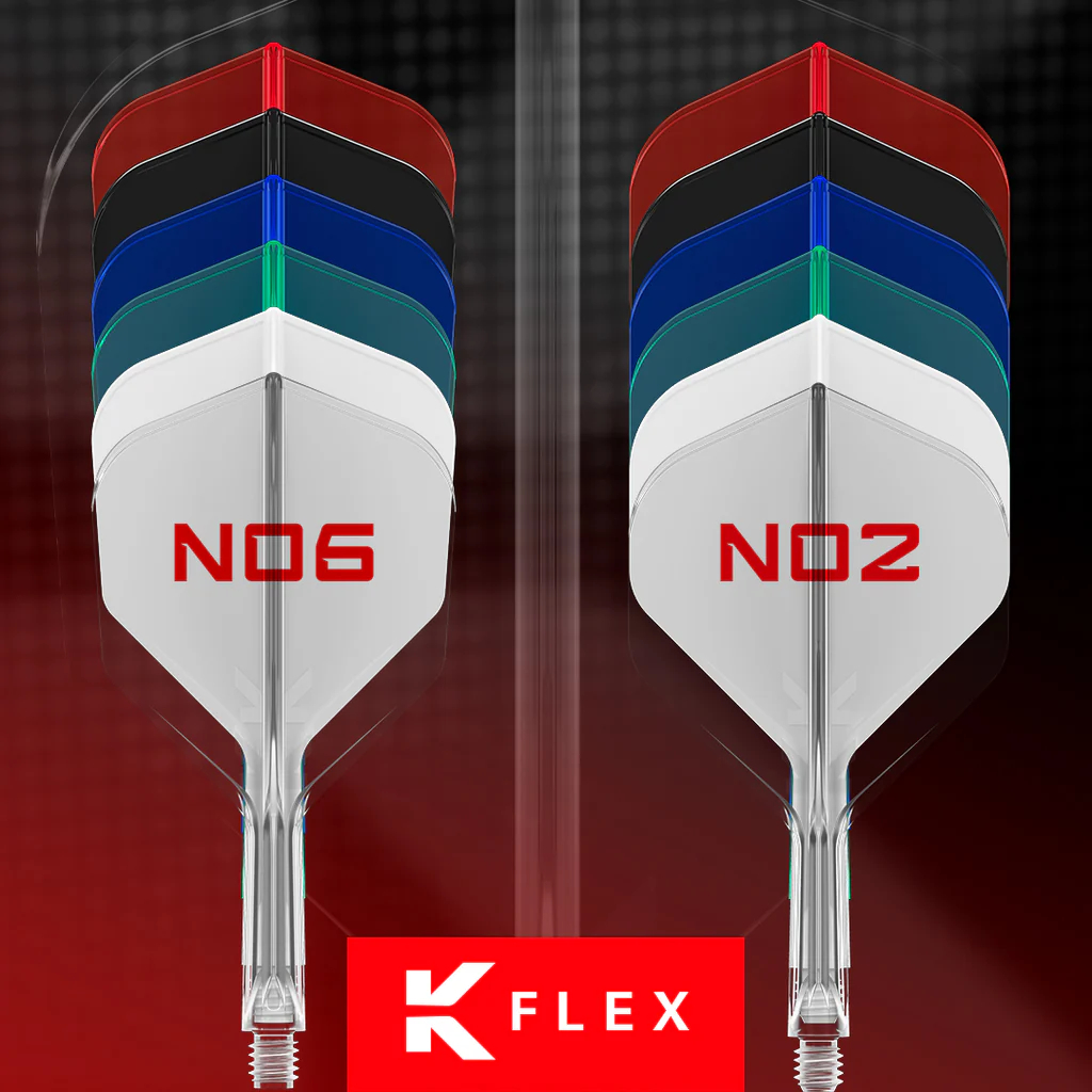 TARGET KFLEX No.6 Shape No.2 Standard Hard Material Darts Flight ...