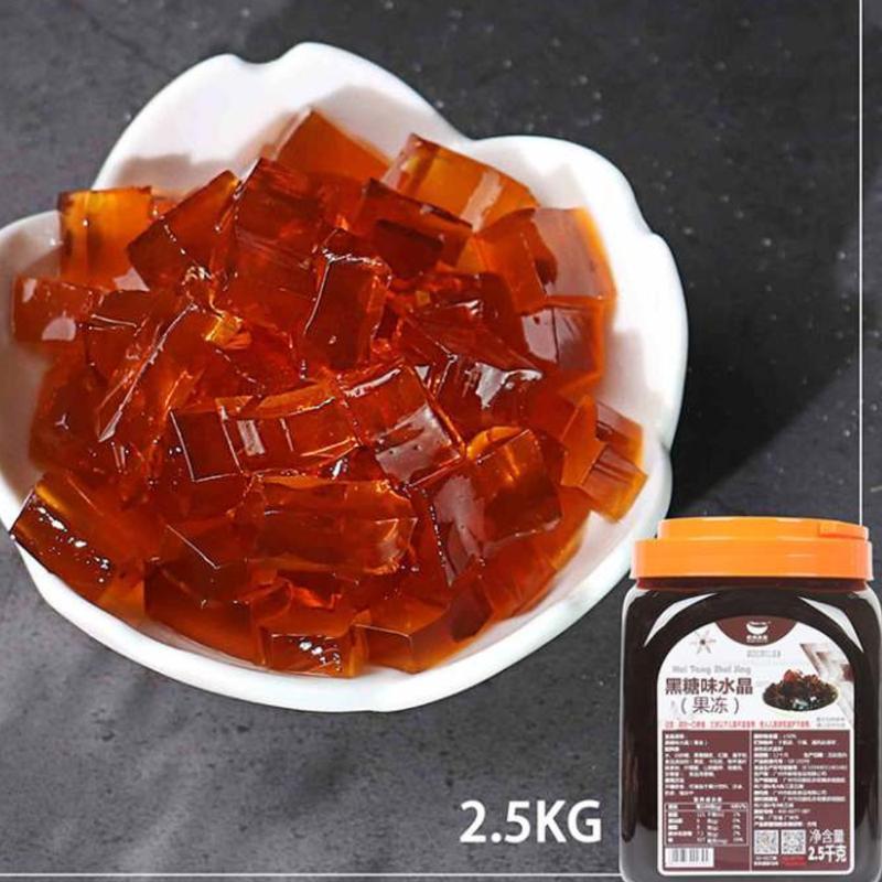 Brown Sugar Crystal Fruit Jelly Small cut jelly Sinkers 2.5 kg for Milk ...