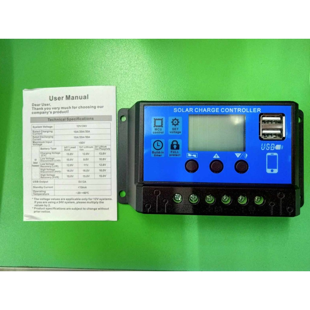 SOLAR CONTROLLER PWM 30A CP-A30 | Shopee Philippines