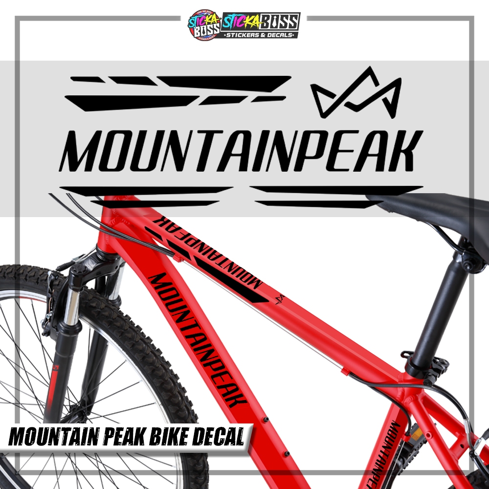 MOUNTAINPEAK BIKE DECALS ( VINYL CUT-OUT STICKER DECALS )【Stickaboss ...