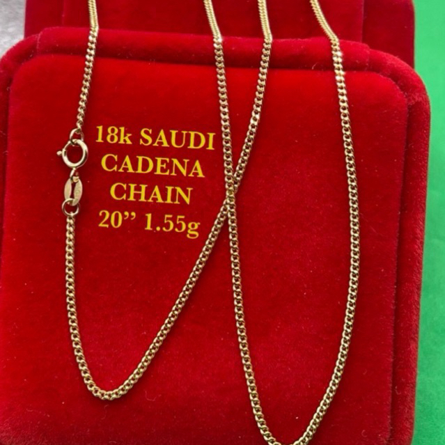 COD PAWNABLE 18K SAUDI GOLD CADENA CHAIN | Shopee Philippines