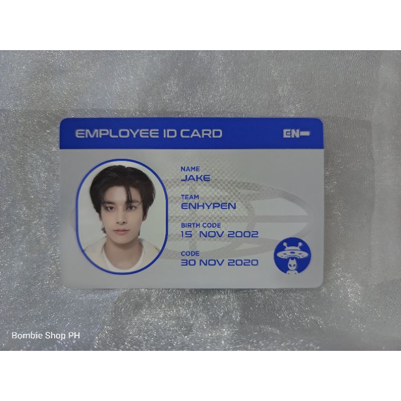 Official ONHAND Enhypen GGU GGU Package 2024 Employee ID Card - JAKE ID CARD | Shopee Philippines