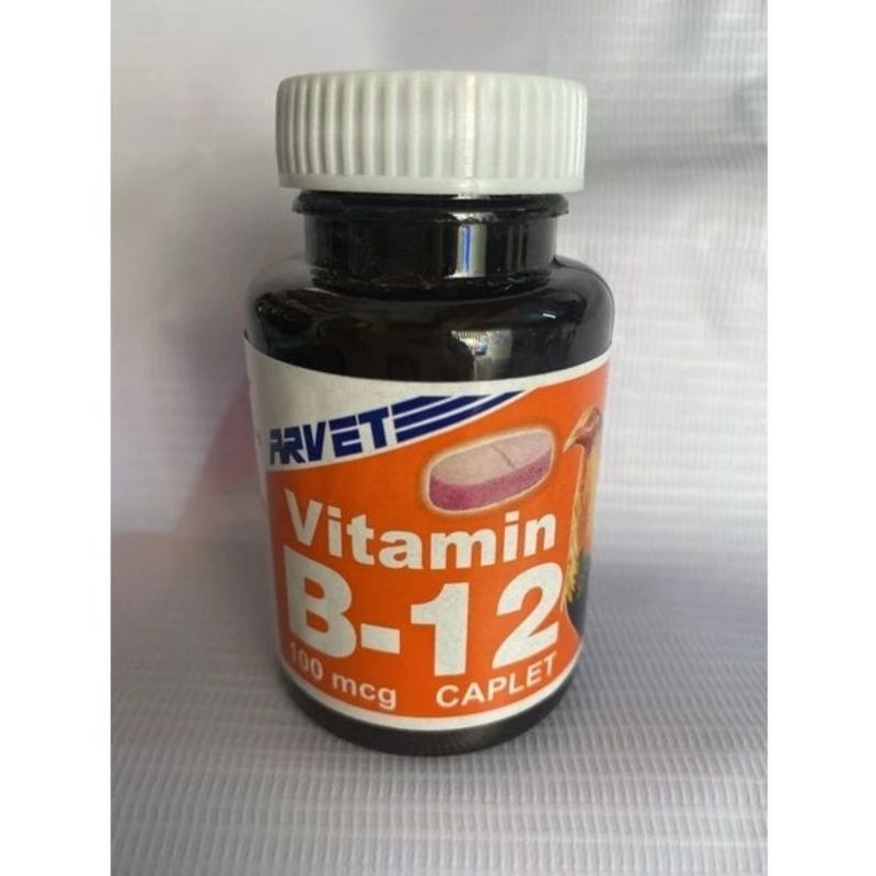 B-12 CAPLET 100mcg, bottle(Arvet) for gamefowls | Shopee Philippines