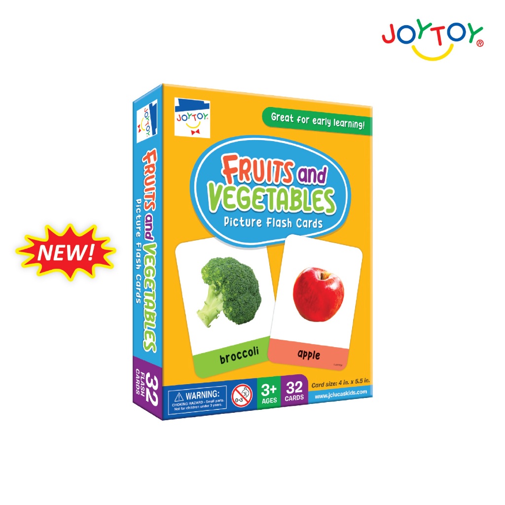 JOYTOY Fruits & Vegetables Picture Flash Cards | Shopee Philippines