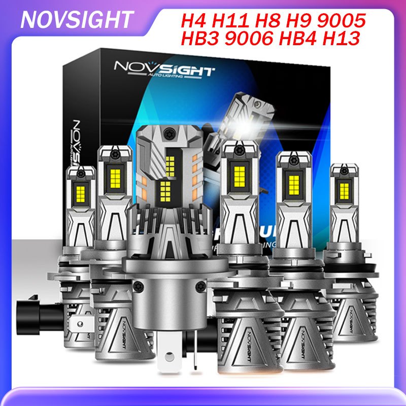 2PC Novsight h4 led headlight for car N68 H11 led headlight 120W ...