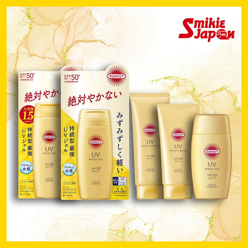 Kose Suncut Protect Perfect UV Gel / UV Essence / UV Milk SPF 50+ PA ++++ / Waterproof Direct ...