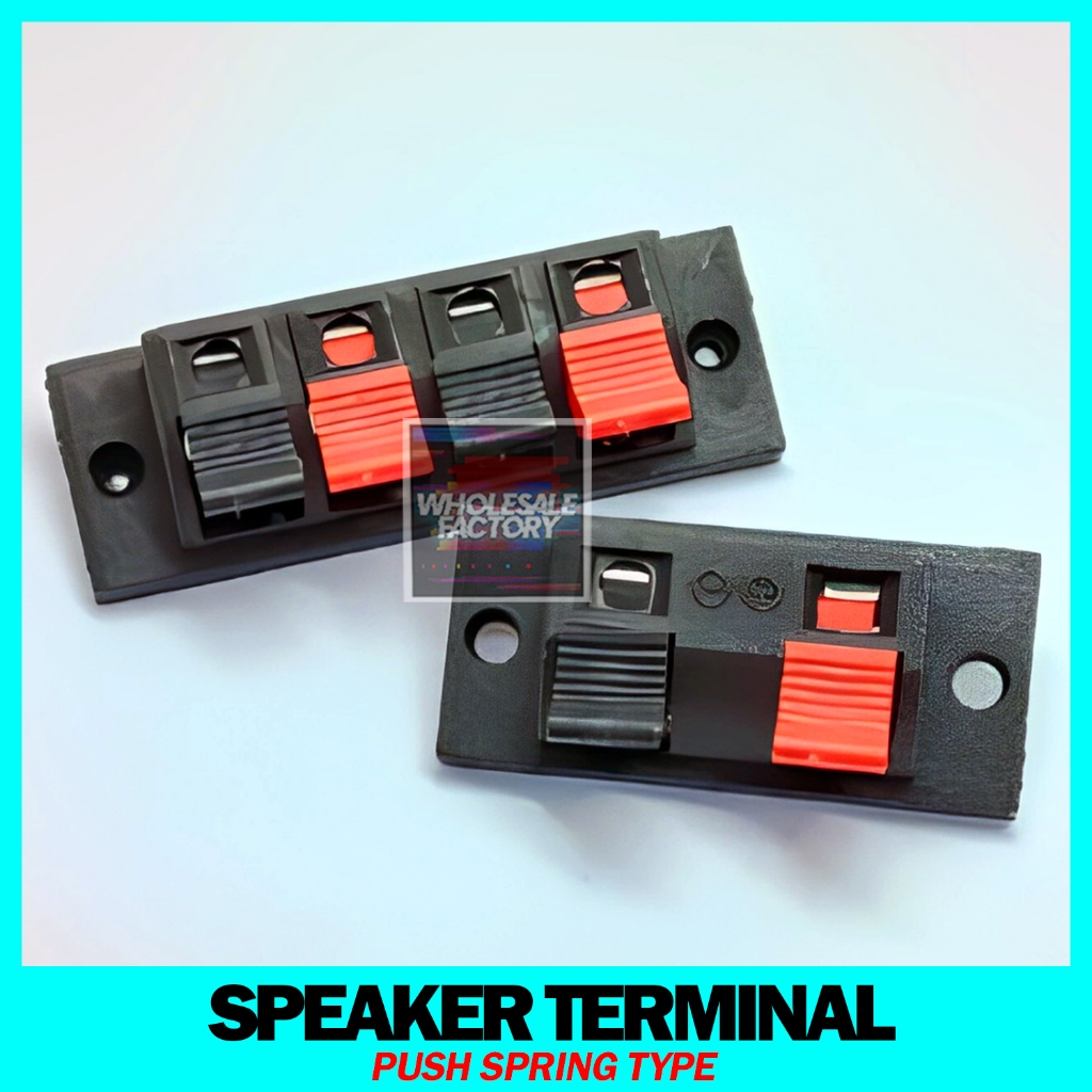 🟢4 PINS AND 2 PINS SPEAKER TERMINAL PUSH SPRING TYPE🟢 | Shopee Philippines