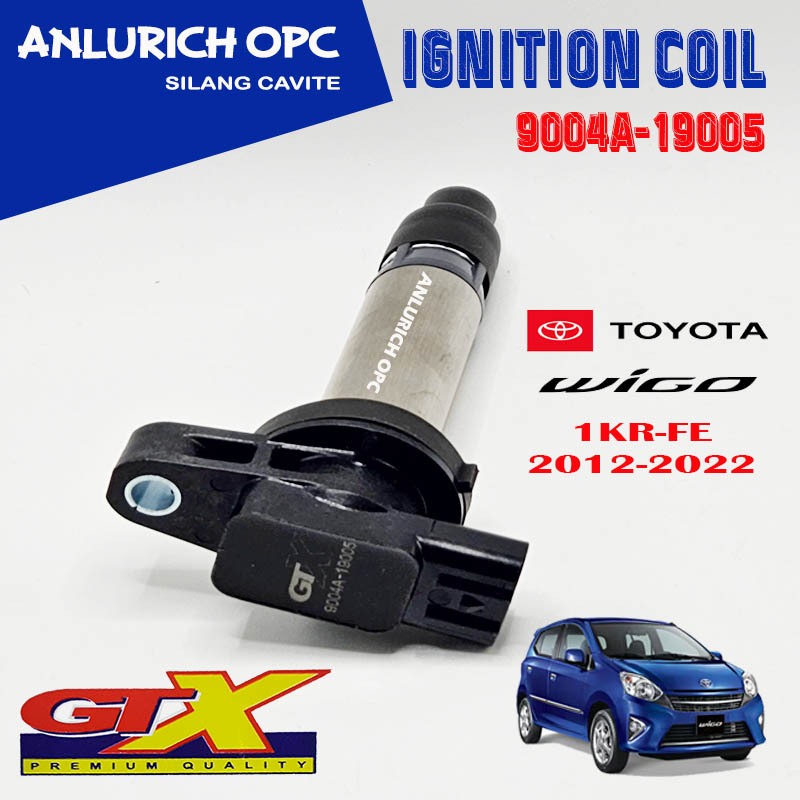 IGNITION COIL TOYOTA WIGO 1KR-FE 2012-2022 GTX PREMIUM QUALITY 9004A ...