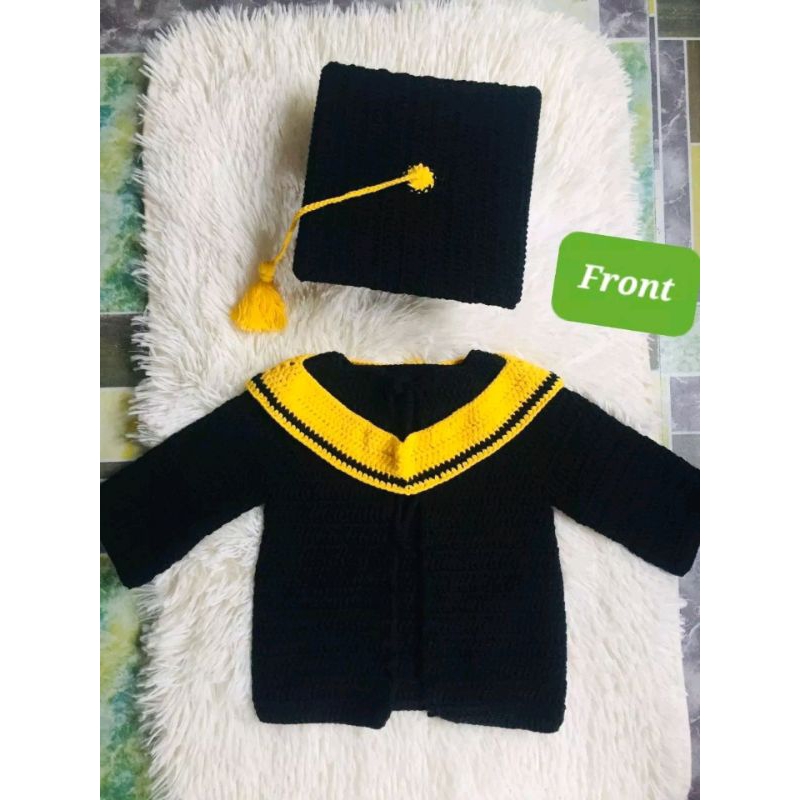 Crochet Toga Graduation with cap | Shopee Philippines