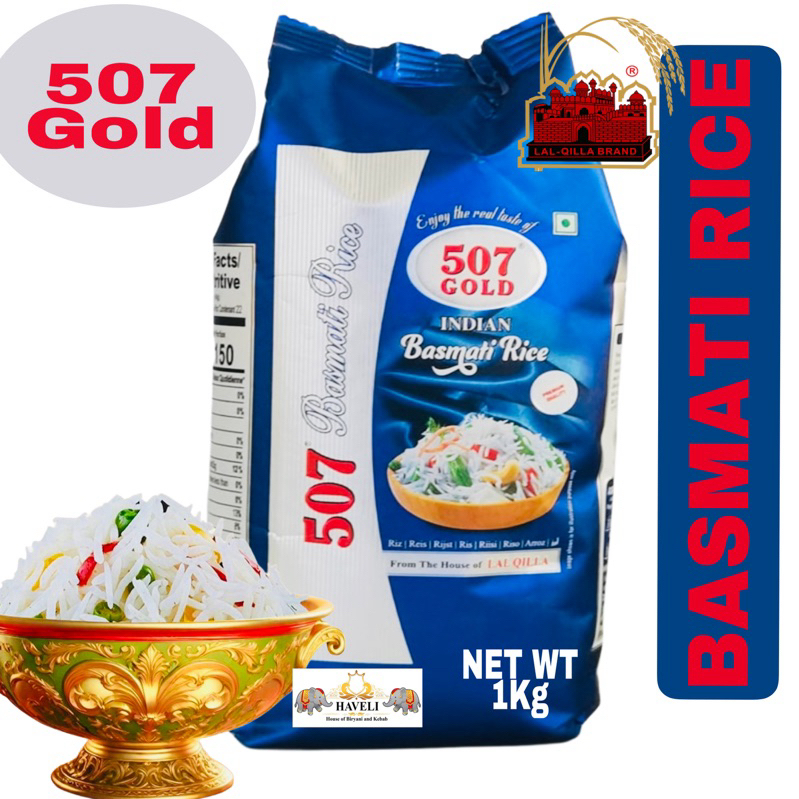 1Kg Lal Qilla 507 Gold Basmati Rice Long Grain | Shopee Philippines