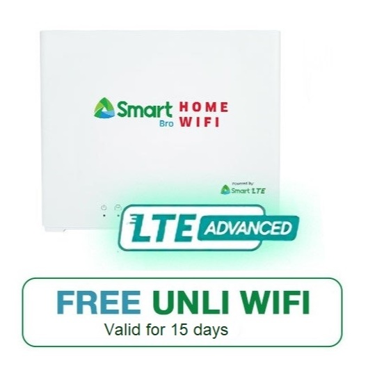 SMART Bro LTE-Advanced Prepaid Home WiFi CAT6 (Evoluzn ID5L) with FREE! UNLI data for 15 days ...