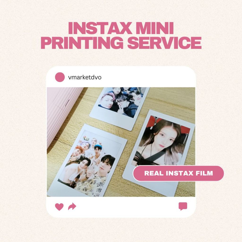 INSTAX MINI PRINTING SERVICE (SOLD PER PIECE) | Shopee Philippines