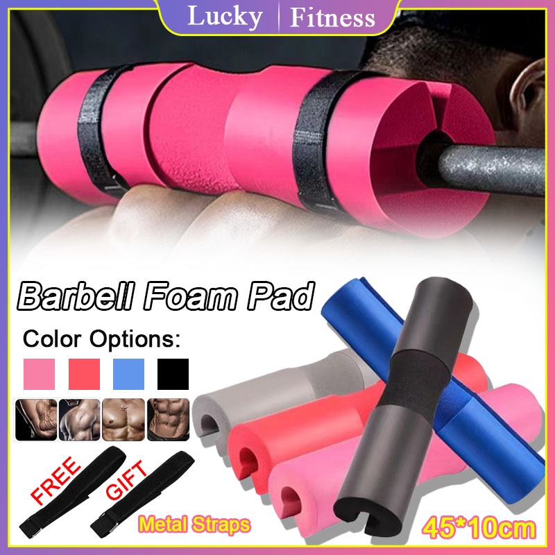 Barbell Pad Foam Sponge Padded Cover Gym WeightLifting Shoulder Back ...