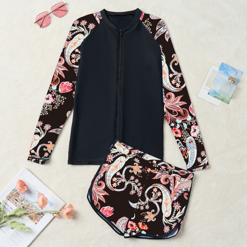 Rush Guard Terno Swimwear Swim Set Women Rashguards Swimming Shorts ...