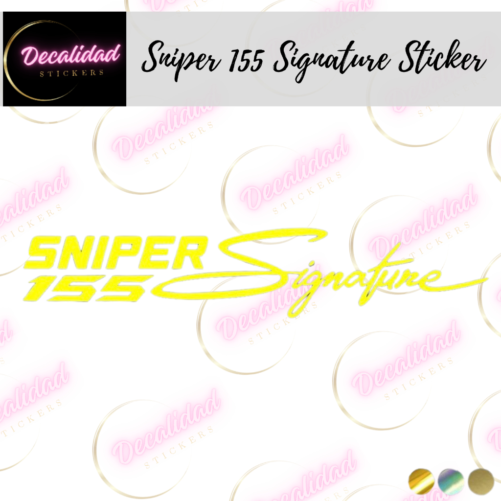 Sniper 155 Signature Cut Out Sticker | Shopee Philippines