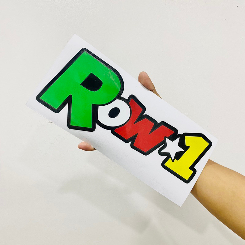 ROW1 Sticker Decals Cutout Vinyl Waterproof | Shopee Philippines