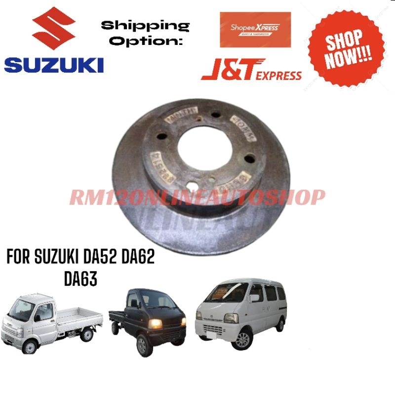 FRONT ROTOR DISC FOR SUZUKI DA52 DA62 DA63 JAPAN SURPLUS | Shopee ...