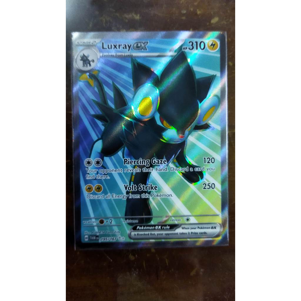 Luxray Ex 195/167 - Full Art Secret Rare Pokemon TCG Standard ENG TWM ...