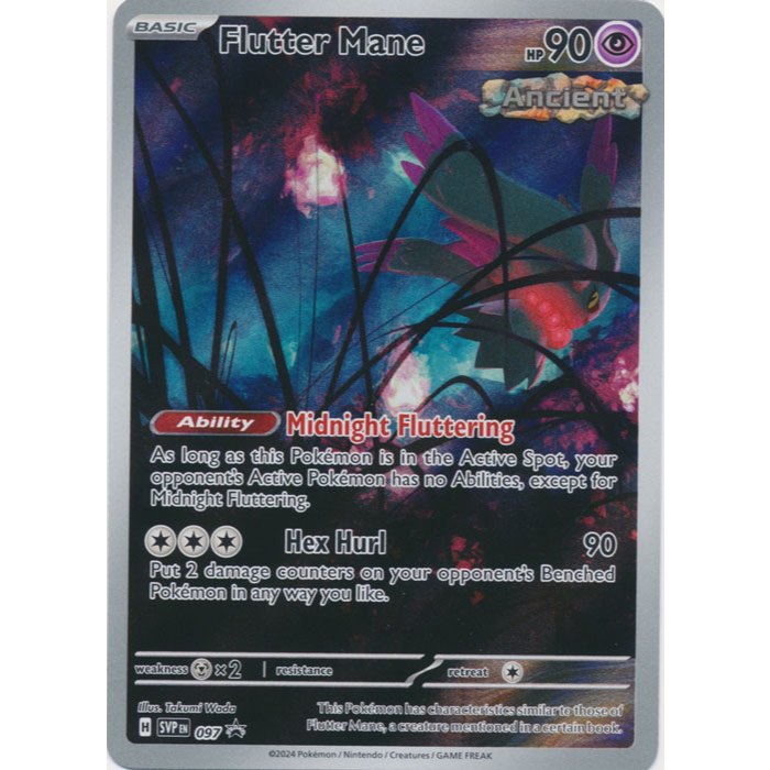 Flutter Mane - SVP097 - Illustration Rare Promo Pokemon Scarlet ...