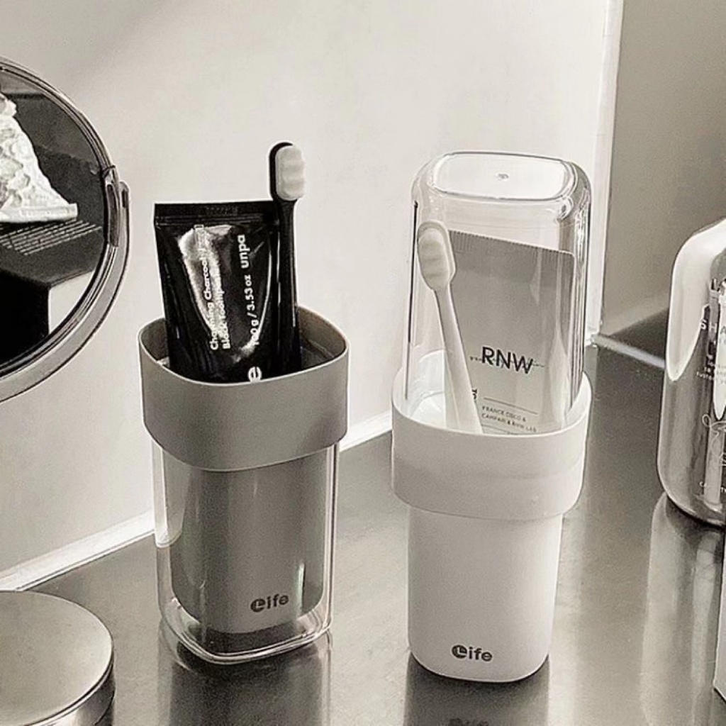 Portable Toothbrush Case Toothbrush Holder WIth Mug Hiking Protect ...
