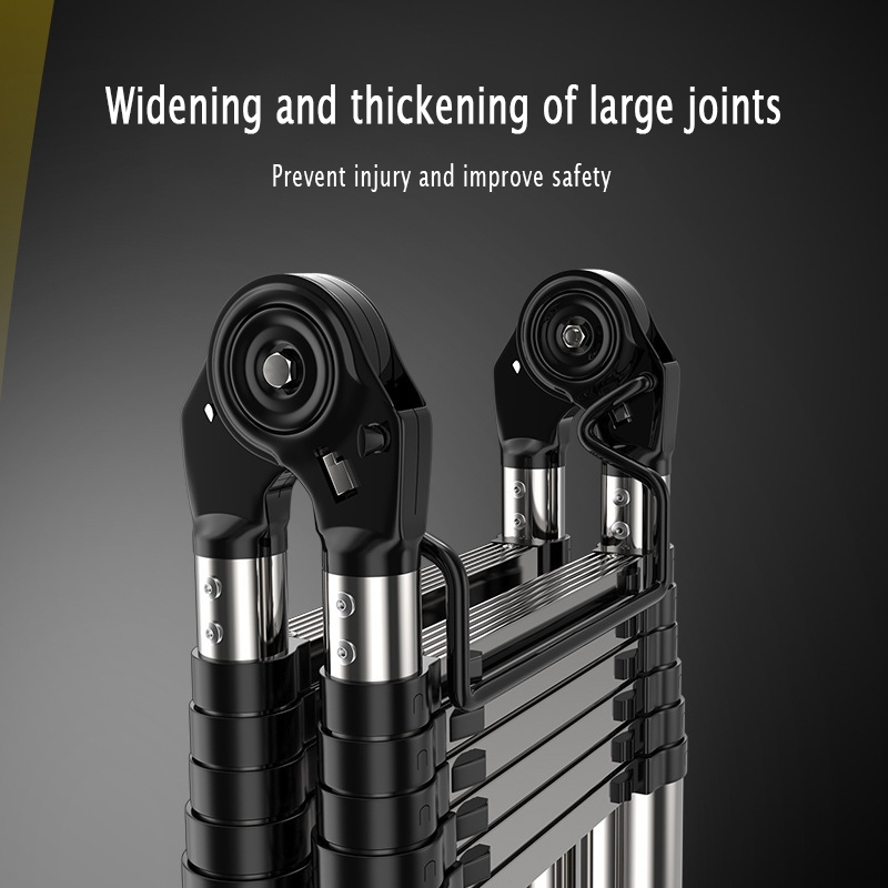 Lifting straight ladder multifunctional telescopic ladder home ladder ...