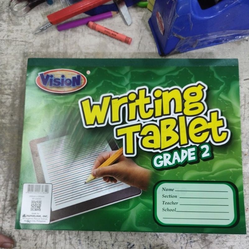 vision writing tablet grade 2 1pad 35 pessos 80 leave 200mmx250mm 52 ...
