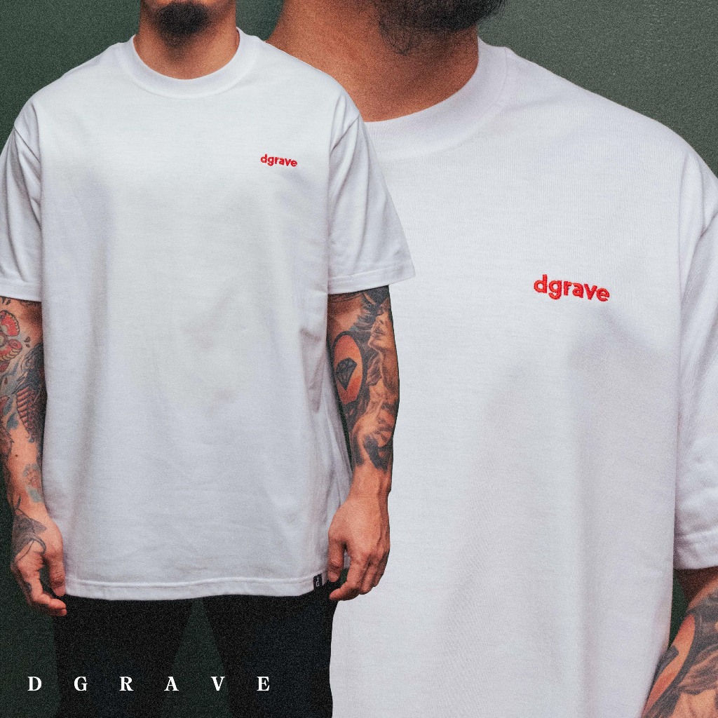 DGRAVE NECESSITIES 'DGRAVE TEXT WHITE' T-SHIRT | Shopee Philippines